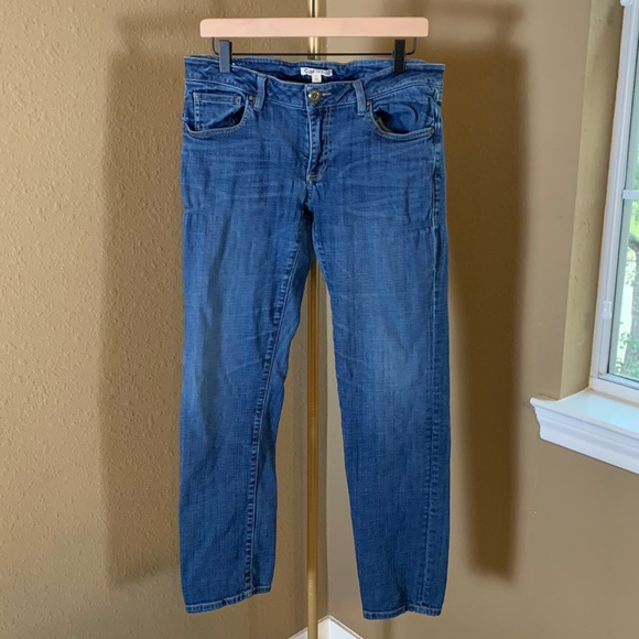 CAbi | Jeans | Cabi Jeans Size 8 Blue Mid Rise Slim Straight Denim ...